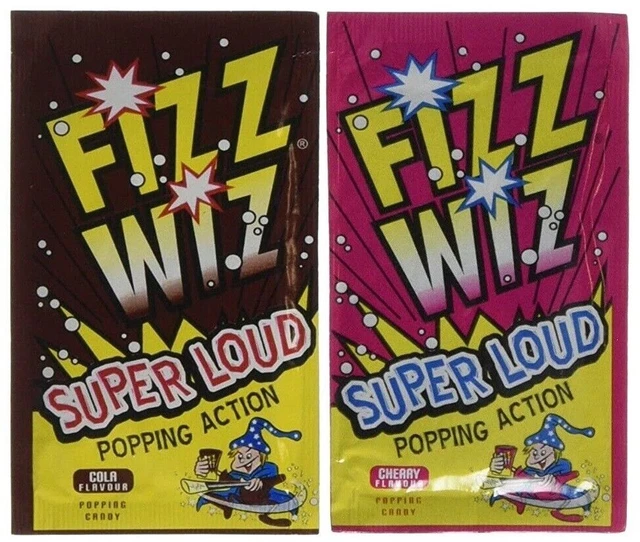 10X FIZZ WIZ Super Loud Popping Action 5x Cola & 5x Cherry Flavor ...