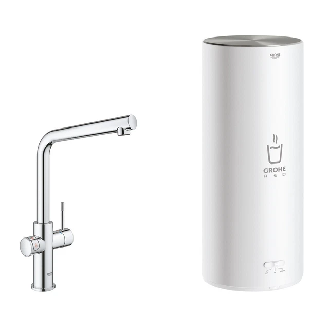 GROHE RED DUO Chrome-plated Large 7L Boiling Water Tap Kitchen WITHOUT ...