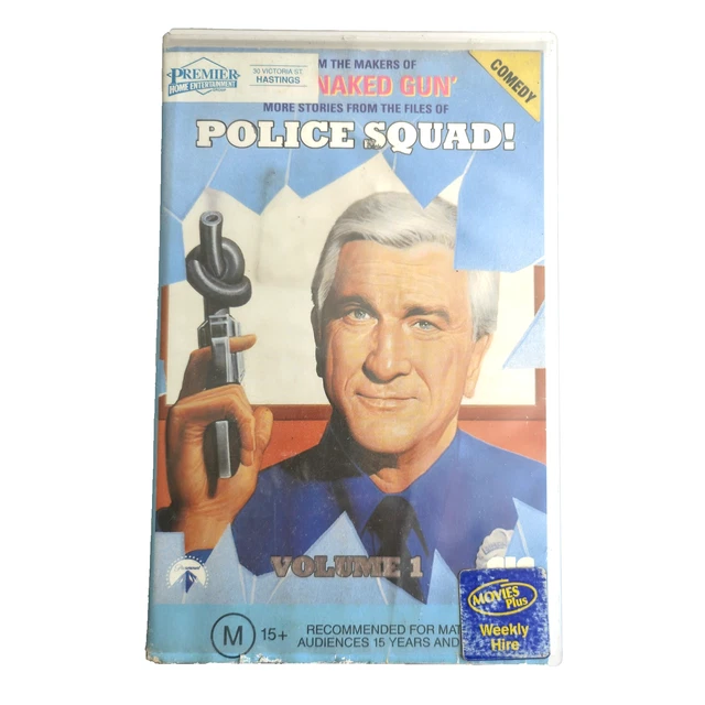 POLICE SQUAD VHS Video Tapes Leslie Nielsen 1982 Comedy Drama PAL 3 ...