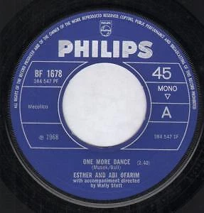 ESTHER AND ABI Ofarim One More Dance 7" vinyl UK Philips 1968 Large ...