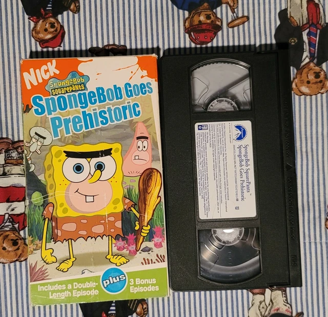 SPONGEBOB SQUAREPANTS GOES Prehistoric VHS VCR Video Tape Cartoon £14. ...