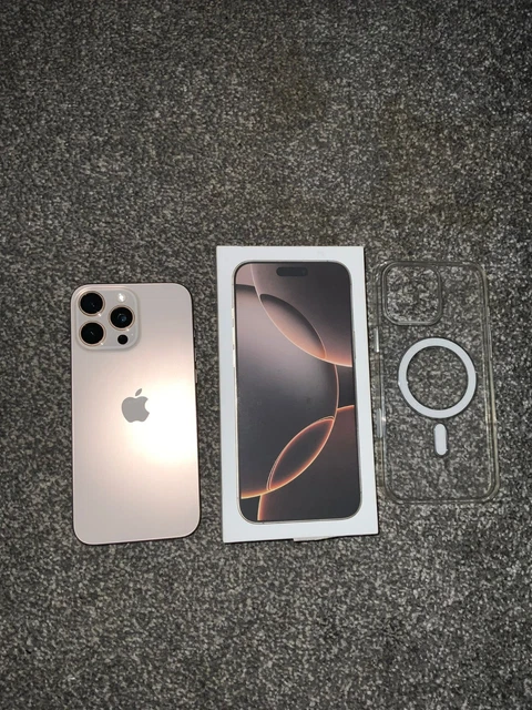 APPLE IPHONE 16 Pro Max 256GB Desert Titanium, Unlocked £720.68 ...