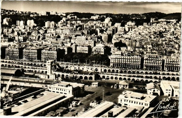 CPA AK ALGÉRIE-ALGER-LA Gare Maritime et vue générale sur l'Opéra (238509) EUR 5,99 - PicClick IT