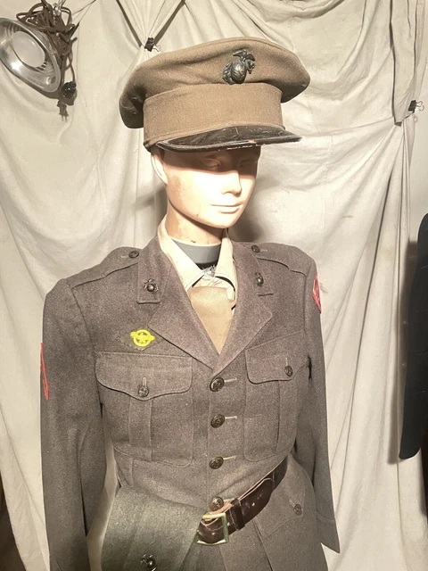 WW11 MARINE CORP Service Uniform and hat 1941-1945,original £361.58 ...