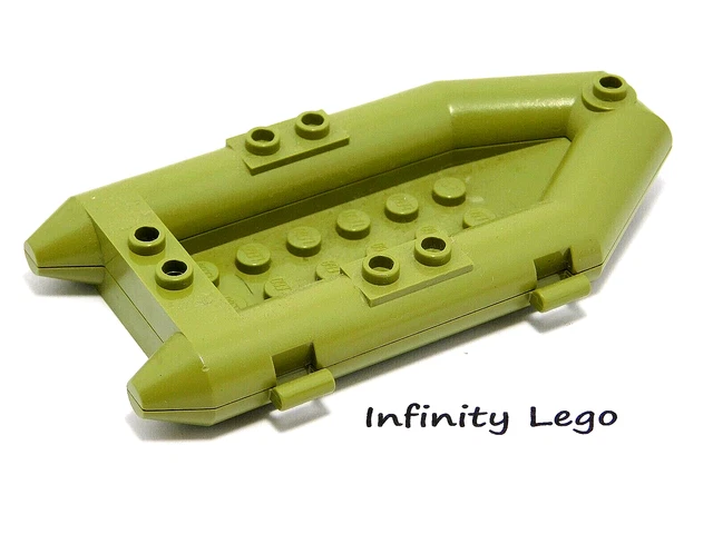 LEGO OLIVE GREEN Boat Inflatable 6 x 12 Rubber Raft (30086) - x1 $7.50 ...