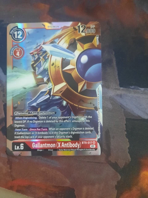 DIGIMON TCG: GALLANTMON (X Antibody) - X Record BT9-017 SR NM! $10.00 - PicClick CA