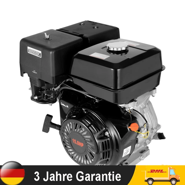 NEU 4-TAKT-MOTOR BENZINMOTOR Standmotor Stationärmotor 15PS / 3600 R ...
