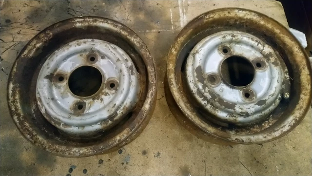 CLASSIC MINI STEEL 10 inch wheels £35.00 - PicClick UK