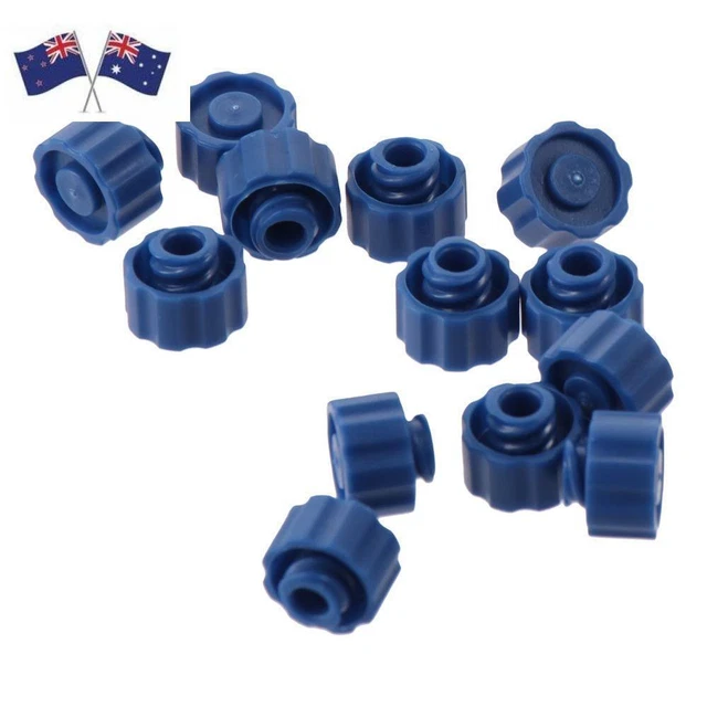 PLASTIC NO NEEDLE Lock Cap Blue Tip Cap Easy Syringe Tip Caps $10.55 ...