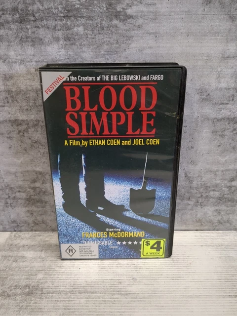 BLOOD SIMPLE VHS Movie Video Cassette Tape $19.90 - PicClick AU