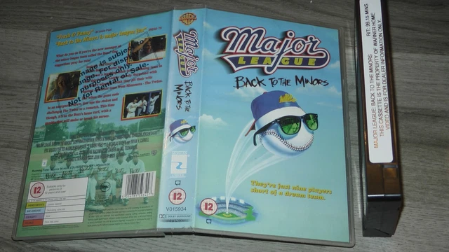 MAJOR LEAGUE BACK To The Minors VHS Big Box Timecode Sample Dealer Tape ...