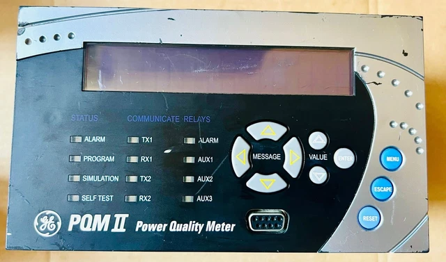 GE PQM II Power Quality Meter PQMII-T20-C-A 20VA 90-300VDC 70-265VAC ...