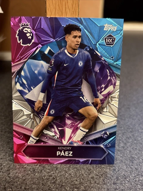 TOPPS PREMIER LEAGUE 25/26 Diamond Rookie Kendry Paez Chelsea Ssp 1:500 ...