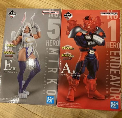 NEW MY HERO Academia Mirko Endeavor Figure Ichiban Kuji Sealed Bandai £ ...