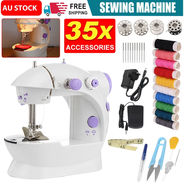 35PCS HAND HELD Sewing Machine Mini Multi-Function Portable Stitching ...