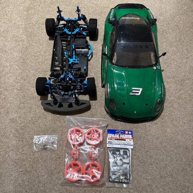 TAMIYA TA05 FERRARI 599 1/10 RC radio controlled chassis with Many ...