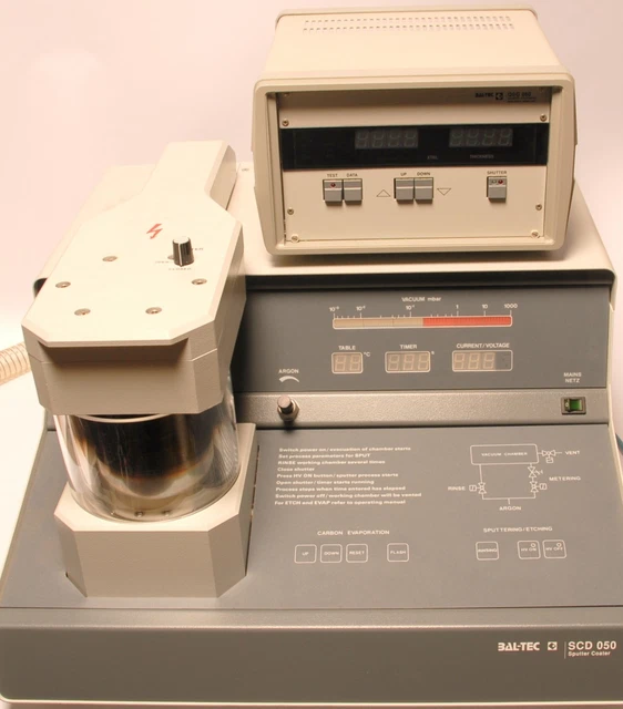 BAL-TEC SCD 050 Sputter Coater inkl.QSG 060 crystal thickness and rate monitor EUR 2.990,00 ...