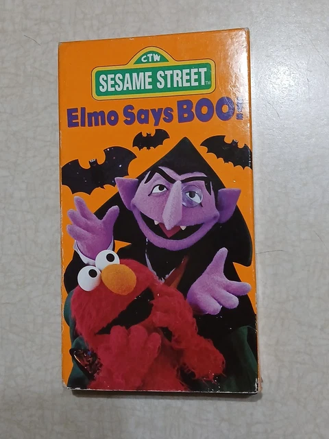 SESAME STREET VHS Tape Elmo Says Boo Halloween £10.66 - PicClick UK