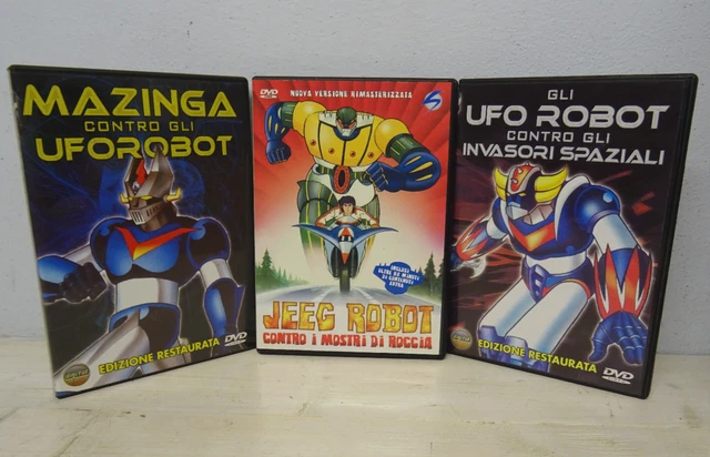 MAZINGA JEEG ROBOT Goldrake Ufo Robot 7 Film in 3 Dvd Digital Studio ...