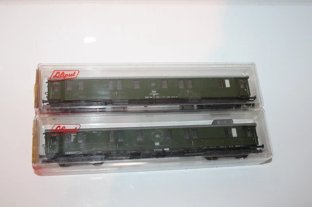 2 X LILIPUT HO Scale Parcel Van Coaches - 289 DB & 289-0 OBB - Please ...