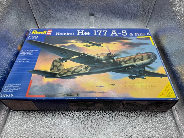 REVELL HEINKEL HE 177 A-5 'Greif' & Fritz X 1:72 Scale kit & Etched ...