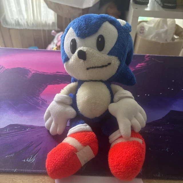 VINTAGE SONIC THE Hedgehog Sega Blue Color 1992 Europe 40cm Plush Doll ...