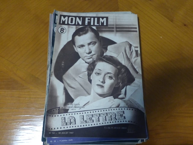REVUE MON FILM année 1947 22 revues EUR 20,00 - PicClick FR