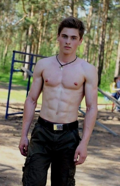 Shirtless Male Muscular Physique Hard Body Beefcake Man Dude Photo 4x6