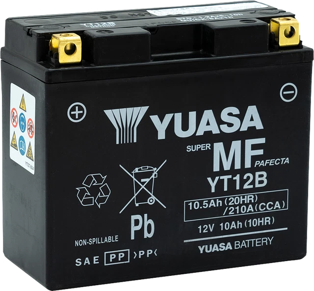 YUASA YT12B(WC) BATTERY Yt12B Fa Triumph Speedmaster 865 2006 EUR 146 ...