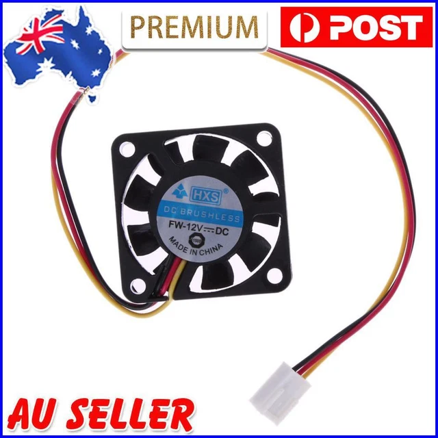 3 PIN 40MM Computer CPU Cooler Cooling Fan PC 4cm 40x40x10mm DC 12V $6. ...