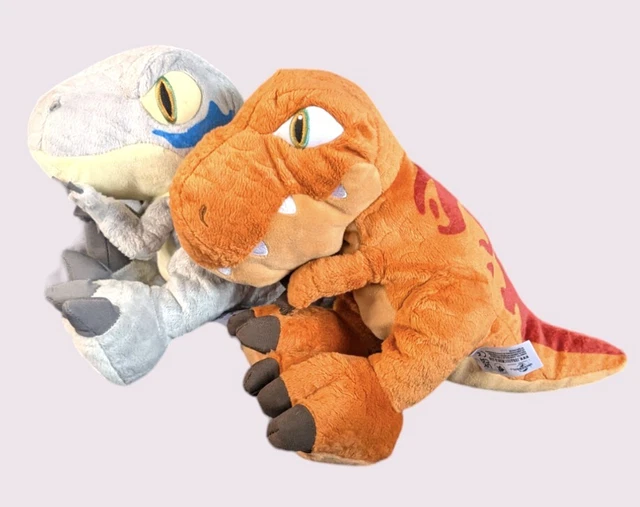 JURASSIC WORLD CHUNKY T-Rex Plush &Chunky Baby Blue Posh Paws Toy Plush ...