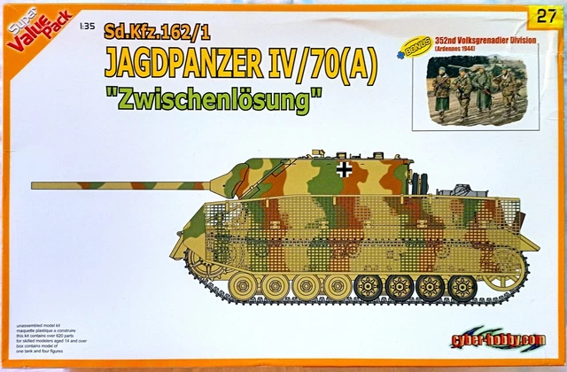 CYBER HOBBY 9127 Sd.Kfz.162/1 Jagdpanzer IV/70(A) Zwischenlösung 1:35 ...