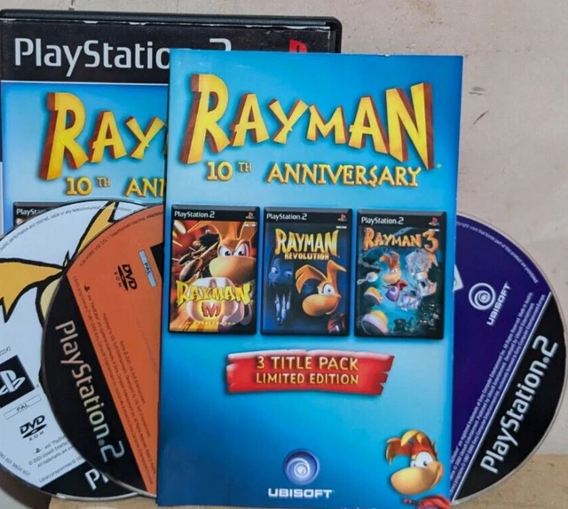 RAYMAN 10TH ANNIVESRARY Pack Sony Playstation 2 PS2 PAL UK/Europe 3 ...