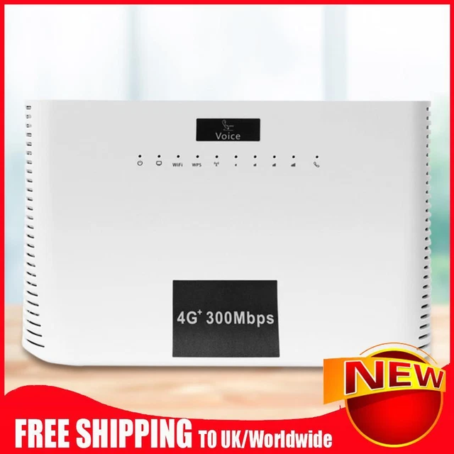 4G LTE CAT4 Router WiFi Router 300Mbps for Home Office (White EU Plug ...