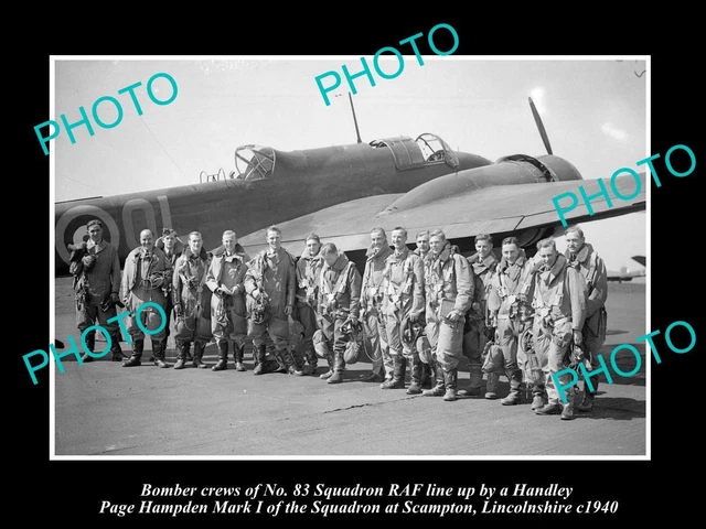 OLD LARGE HISTORIC MILITARY PHOTO WWII BRITISH RAF No 83 BOMBER ...