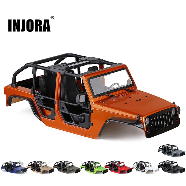 313MM 12.3& WHEELBASE Tube Doors 1/10 RC Car Body Shell Kit for Axial ...