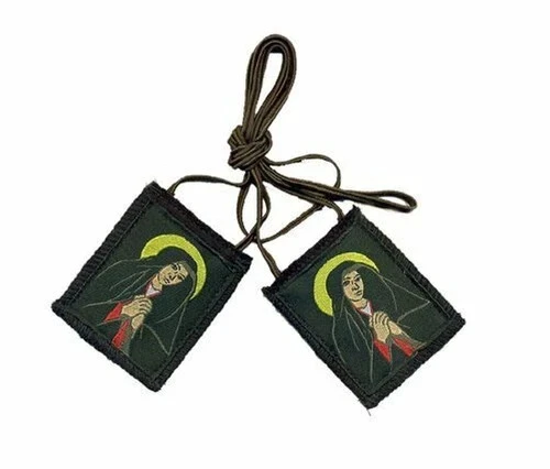 OUR LADY OF Sorrows Black Scapular by Rose Scapular Corp $25.95 ...