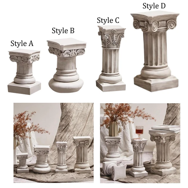 ROMAN PILLAR STATUE Roman Column Sculpture Greek Column Photo Prop ...