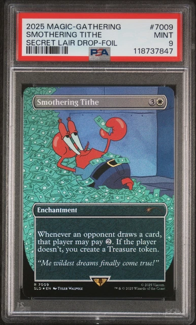 2025 MTG SECRET Lair Drop Spongebob Squarepants-Foil Smothering Tithe ...