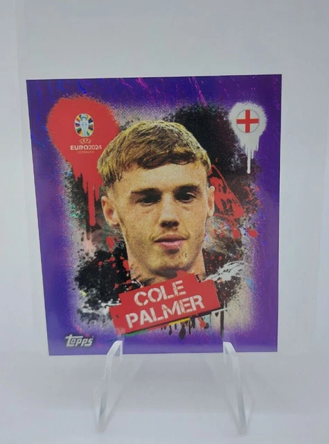 EURO EM 2024 ENG 3 Sticker - Cole Palmer - Artist - Purple Parallel ...