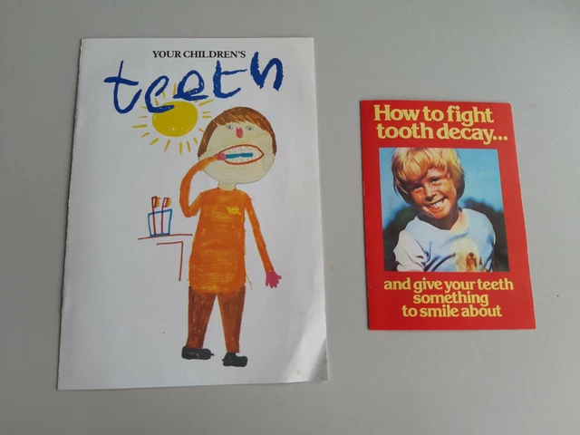 VINTAGE COLLECTABLE 1980S Fight Tooth Decay Leaflet & Children's Teeth ... VINTAGE COLLECTABLE 1980S Fight Tooth Decay Leaflet & Children's Teeth ...