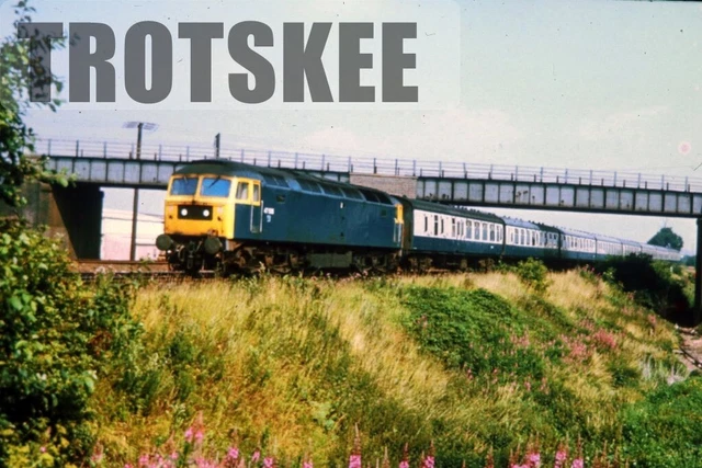 35MM SLIDE BR British Rail Diesel Loco Class 47 47535 Doncaster 1978 ...