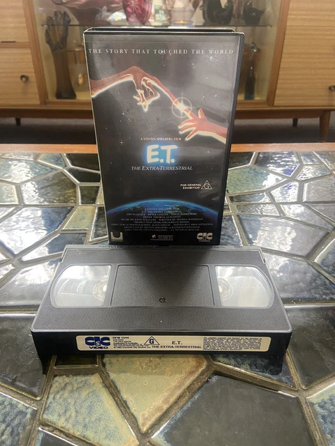VINTAGE 1982 ET The Extra Terrestrial VHS Video Cassette Tape + Hard ...