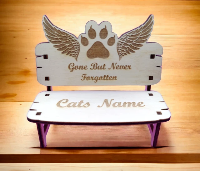 IN LOVING MEMORY cat gift - Memorial Bench lost cat keep sake memorial ...