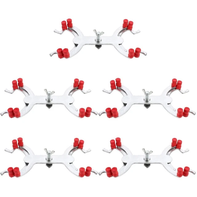 5 COUNT TITRATION Clamp Disconnect Stand Lab Equipment Glassware £51.99 ...