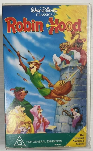 ROBIN HOOD (VHS, 1973) Walt Disney Masterpiece $20.00 - PicClick AU