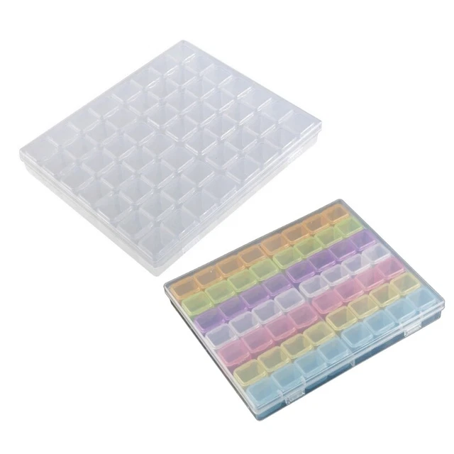 56 GRIDS JEWELRY Box DIY Drill Box Art for Rings £8.10 - PicClick UK