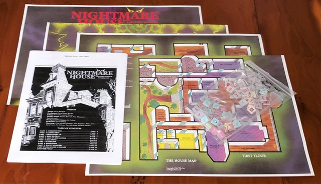 NIGHTMARE HOUSE THE, Horror, Darkholm, Ares #15, 200 counters +4 maps ...