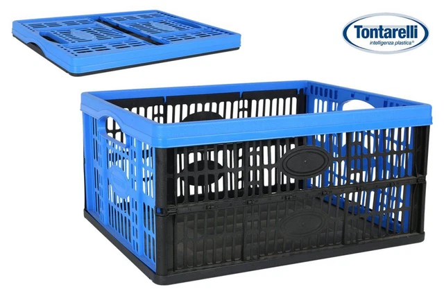 TONTARELLI HEAVY DUTY Plastic Storage Crate Box Stackable Garage £8.99 ...