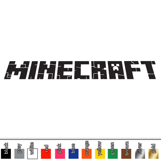 MINECRAFT LOGO STICKER Decal Cut Vinyl Car Laptop Cell Phone Mobile ...